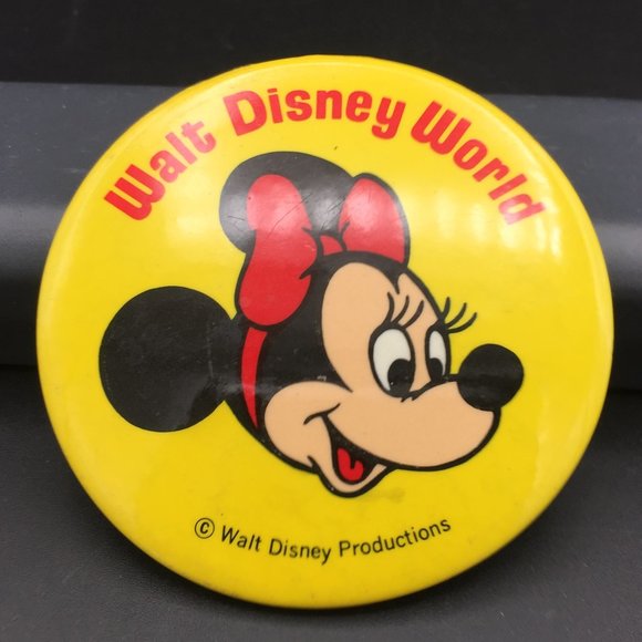 Other | Minnie Mouse Vintage Walt Disney World Pin Back | Poshmark